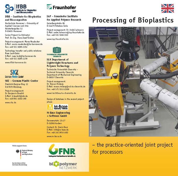 Flyers and Folders - IfBB - Institute for bioplastics and biocomposites